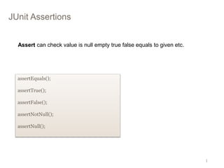 Unit testing and junit | PPT