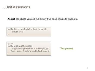 Unit testing and junit | PPTX