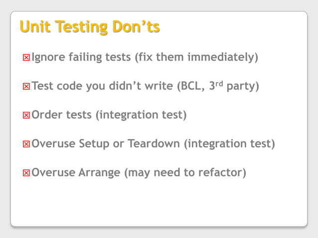 Unit Testing And Mocking | PPT