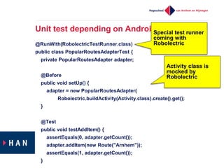 Unit Testing Android Applications | PPTX