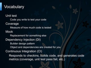 Unit Testing and Tools | PPT