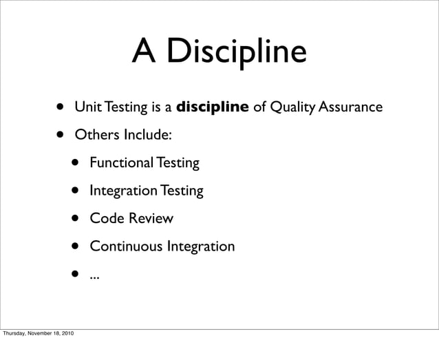 Unit Testing Basics | PPT