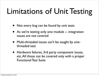 Unit Testing Basics | PPT