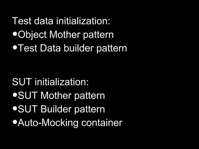 Unit testing best practices | PPT