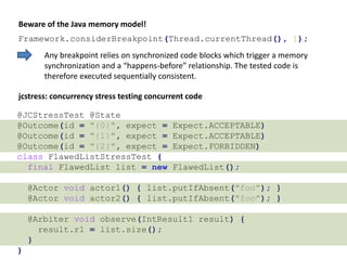 Unit testing concurrent code | PPT