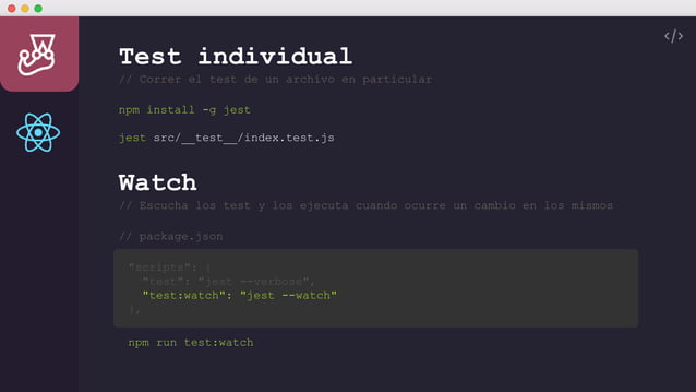 Unit Testing Con Jest Enzime Para Reactjs Ppt
