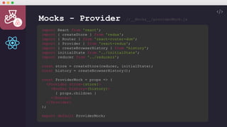 Unit Testing con Jest + Enzime para ReactJs | PPTX