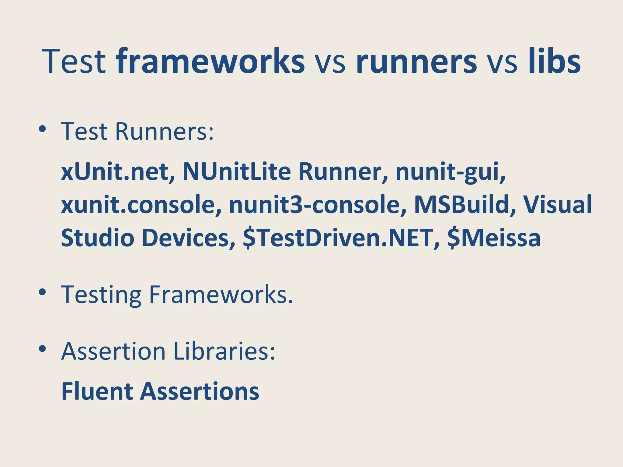 Unit testing framework | PPT