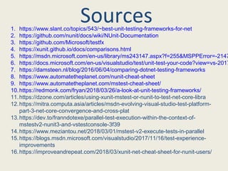 Unit testing framework | PPT