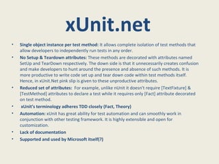 Unit testing framework | PPT