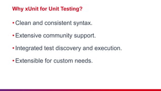 Unit Testing in .NET Core 7.0 with XUnit.pptx