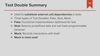 Unit Testing in Android | PPTX