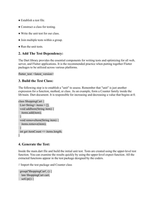 Unit Testing in Flutter - From Workflow Essentials to Complex Scenarios ...