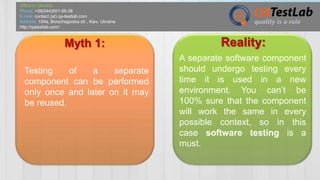 Unit Testing: Myth Busting | PPT