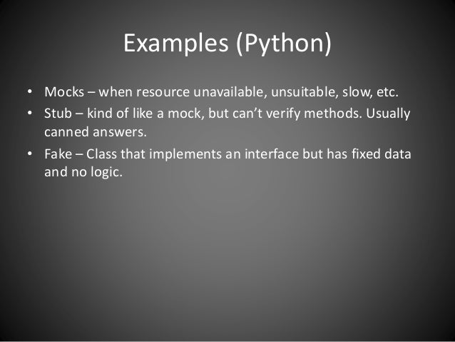 Unit testing presentation