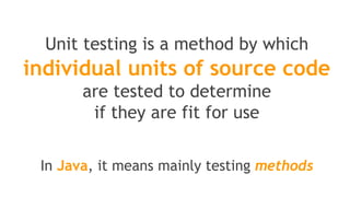 Unit testing, principles | PDF