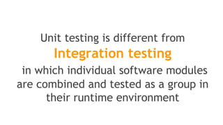 Unit testing, principles | PDF