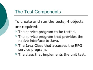 Unit Testing RPG with JUnit | PPT