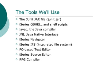 Unit Testing RPG with JUnit | PPT