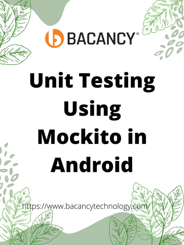 Unit Testing Using Mockito In Android 1pdf