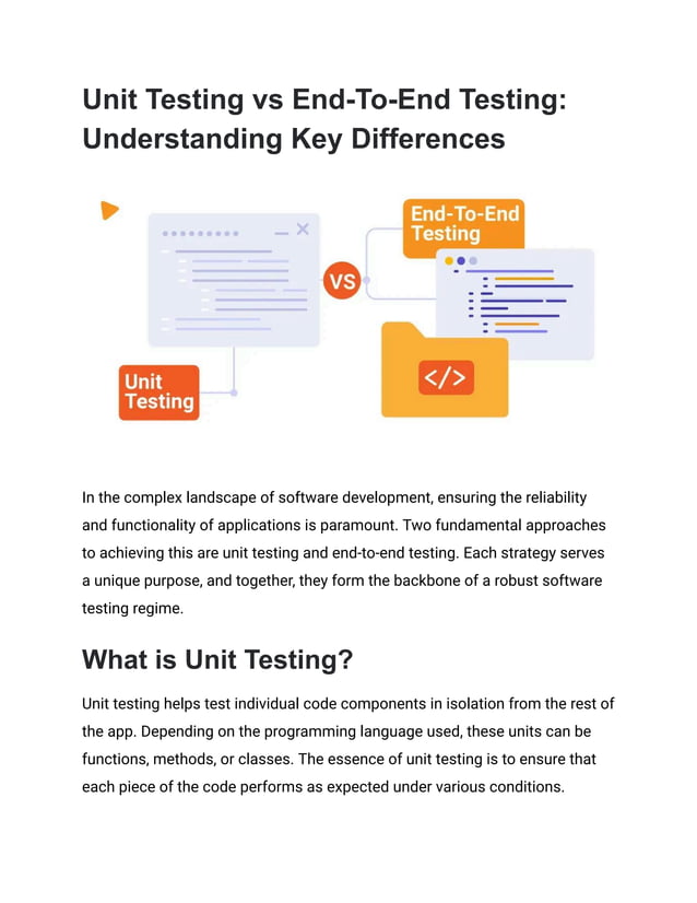 Unit Testing vs End-To-End Testing_ Understanding Key Differences.pdf ...