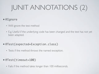 Unit testing with Junit | PPT