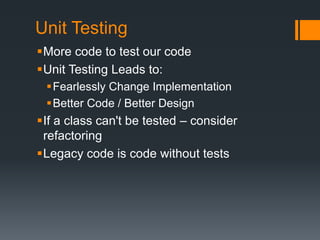 Unit testing with NUnit | PPTX