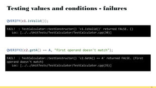 Unit testing with Qt test | ODP