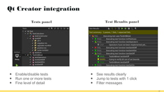 Unit testing with Qt test | ODP