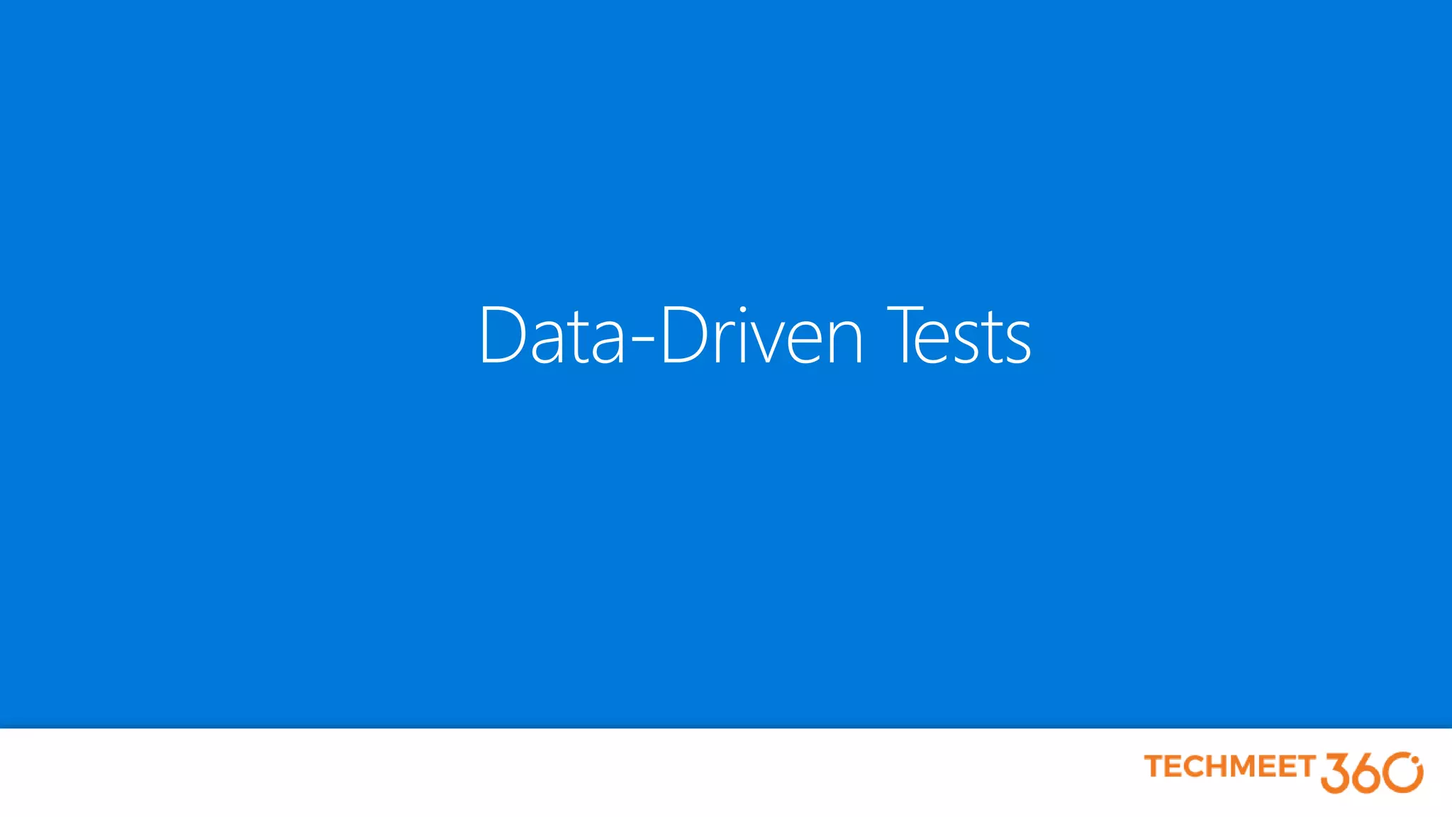 Unit Testing with xUnit.net - Part 2 | PPTX