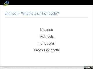 Unit test in a nutshell | PPT