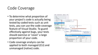 Unit tests and TDD | PPT