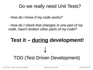 Clean Unit Tests | PPT