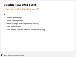 Unit tests for dummies | PPT