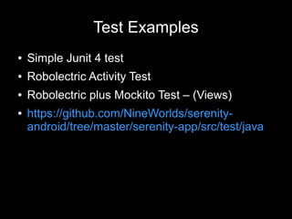Unit Test Android Without Going Bald | PPT