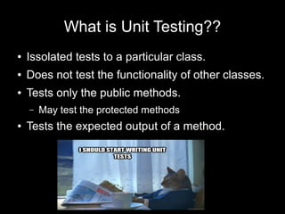 Unit Test Android Without Going Bald | PPT
