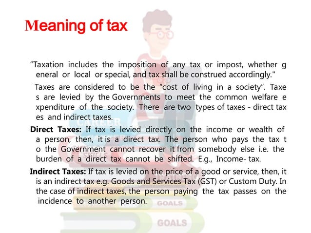Basic concepts of Direct taxation theory | PPT