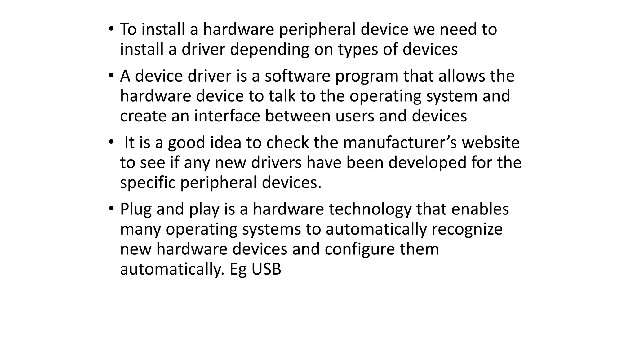 : Connect hardware peripherals Part one | PPTX