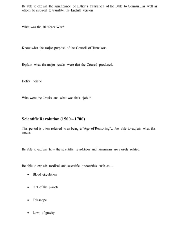 Unit three study guide | PDF