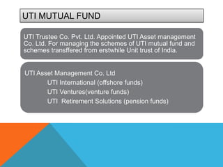 Unit trust of india | PPTX