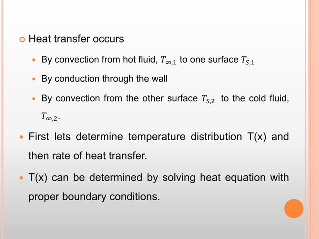 One Dimensional Steady State Heat Conduction | PPTX