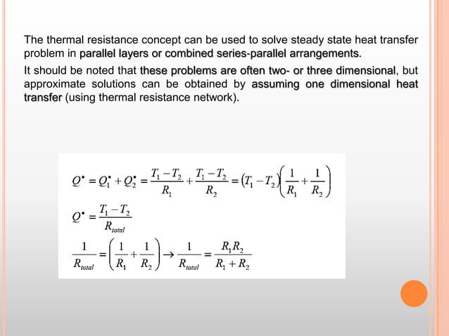 One Dimensional Steady State Heat Conduction | PPTX