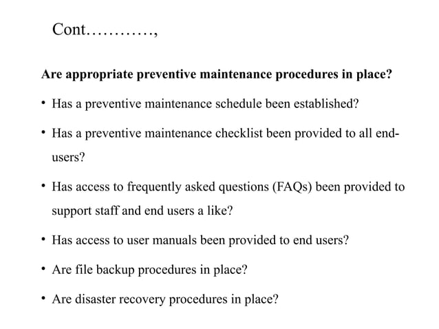 Implement maintenance procedures Unit Two.pptx