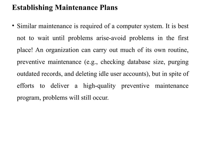 Implement maintenance procedures Unit Two.pptx