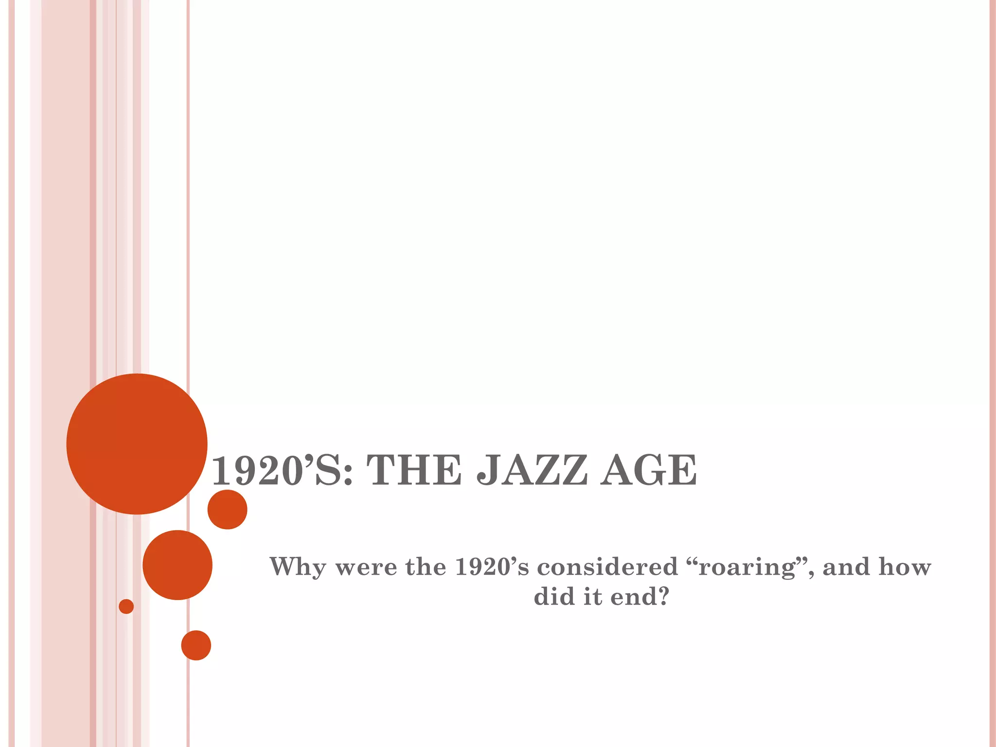 Unit 2 - The 1920s | PPT
