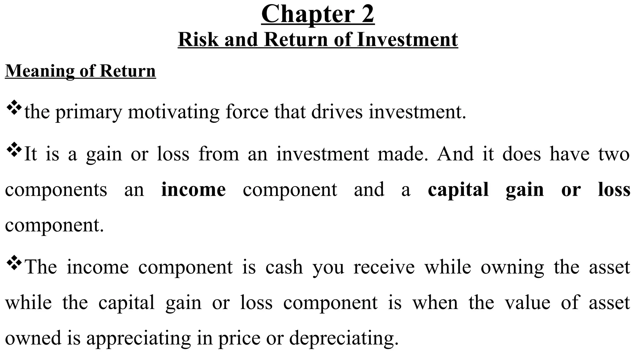 Unit Two Risk and Return Accounting Finance.ppt