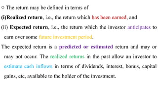 Unit Two Risk and Return Accounting Finance.ppt