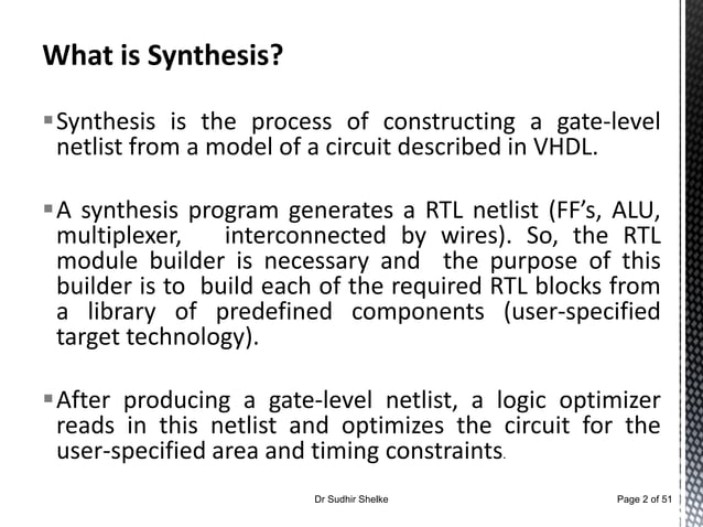 Unit v. HDL Synthesis Process | PDF
