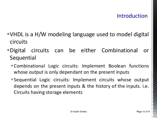 Unit v. HDL Synthesis Process