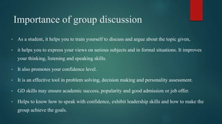 Group Discussion | PPTX | Business | Business and Finance